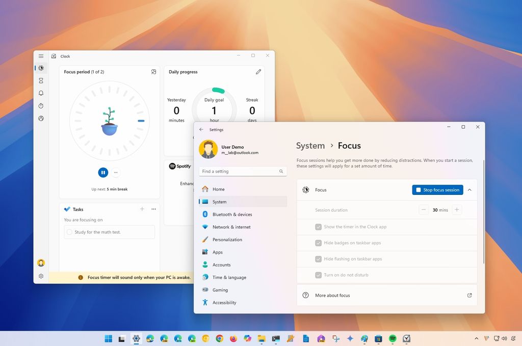 How to use Focus to avoid distractions in Windows 11 | Windows Central