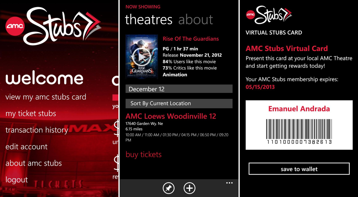 Official AMC Theaters app gets Wallet and Lock screen integration in ...