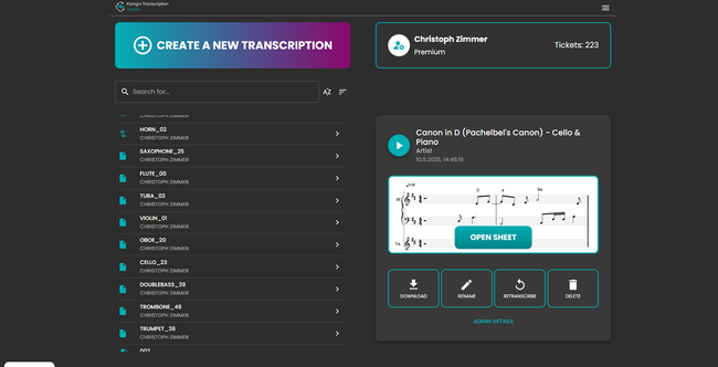 Klang.io says Transcription Studio is the "world’s first" AI music tool ...
