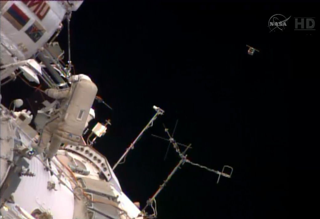Photos: Cosmonauts Take Spacewalk to Launch Peruvian Satellite | Space