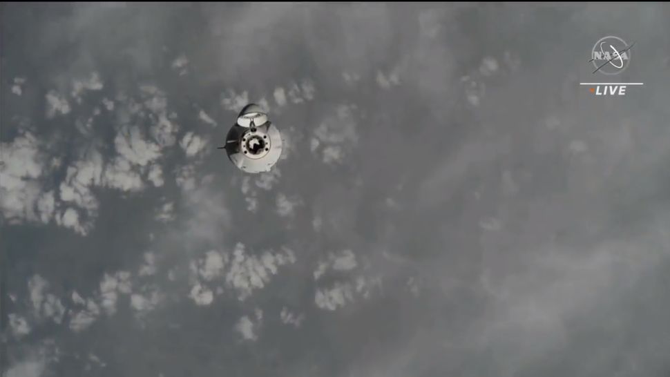 SpaceX Dragon CRS-28 cargo capsule docks with space station to deliver ...
