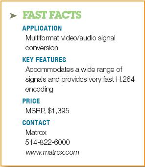 Matrox MX02 LE MAX Signal Converter | TV Tech
