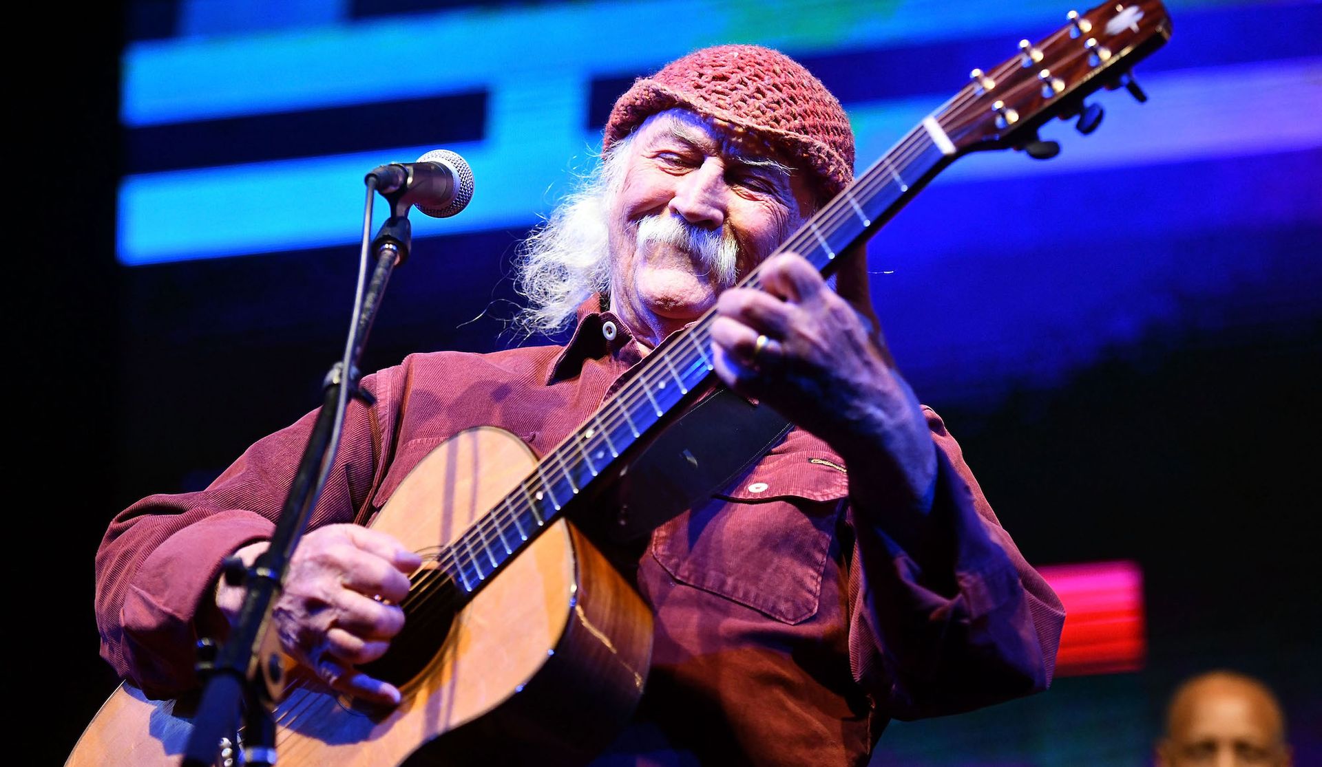 David Crosby, co-founder and guitarist of the Byrds, Crosby, Stills ...