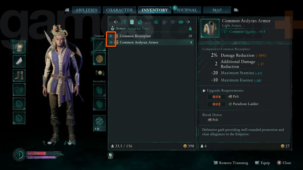 How to change appearance in Avowed with transmog | GamesRadar+