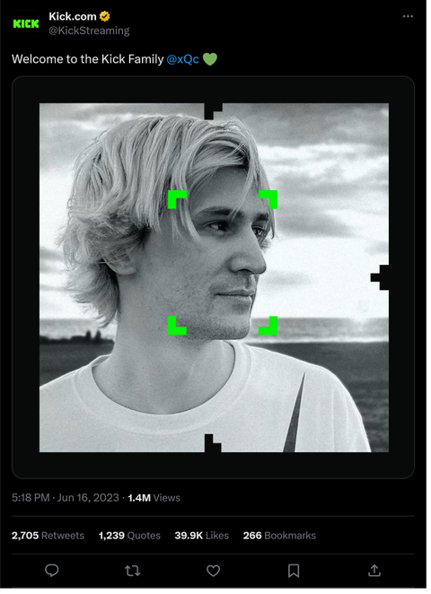 xQc scores unbelievable $100 million deal to start streaming on Kick ...