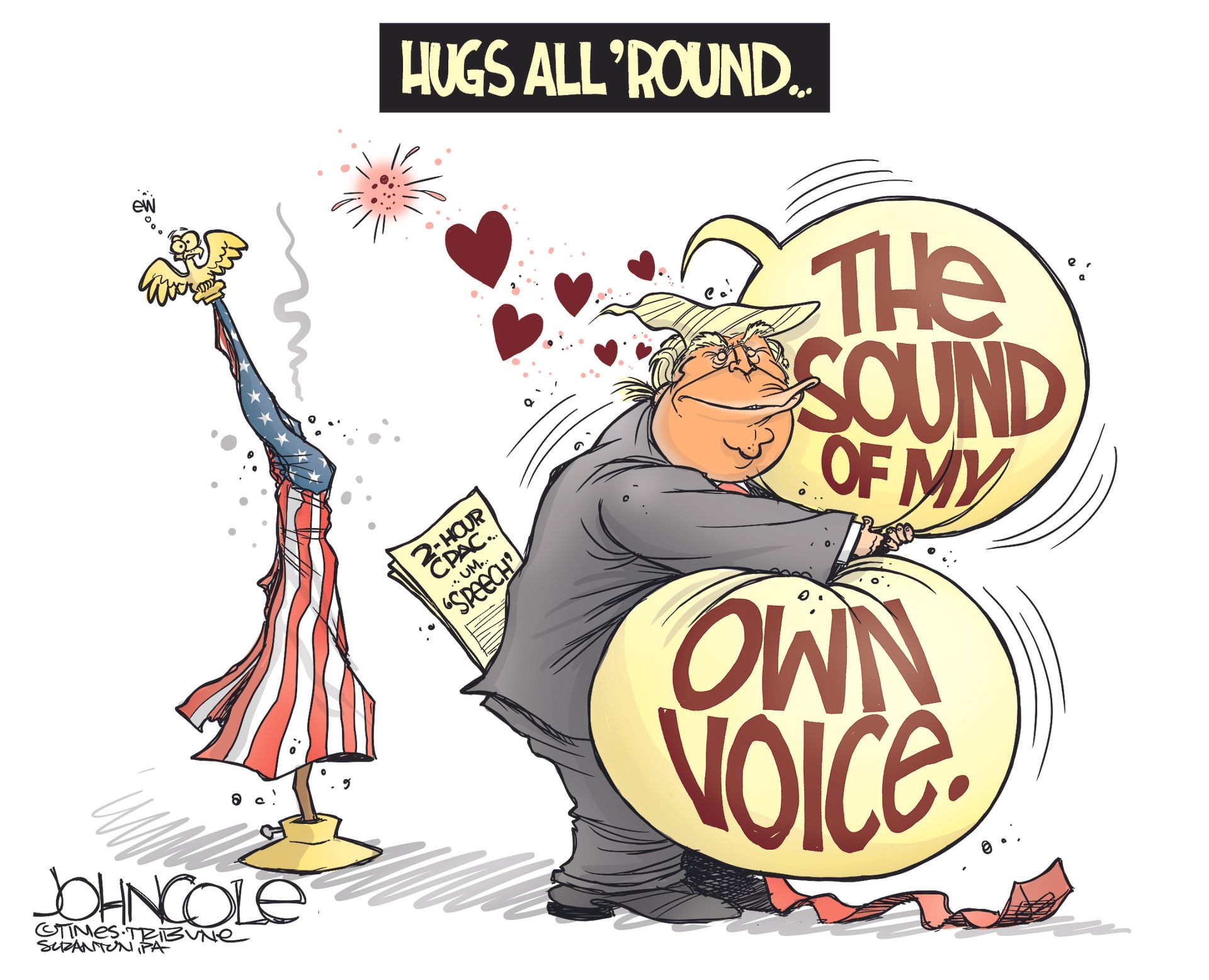 5 scathingly funny cartoons about Trump's flag hug | The Week