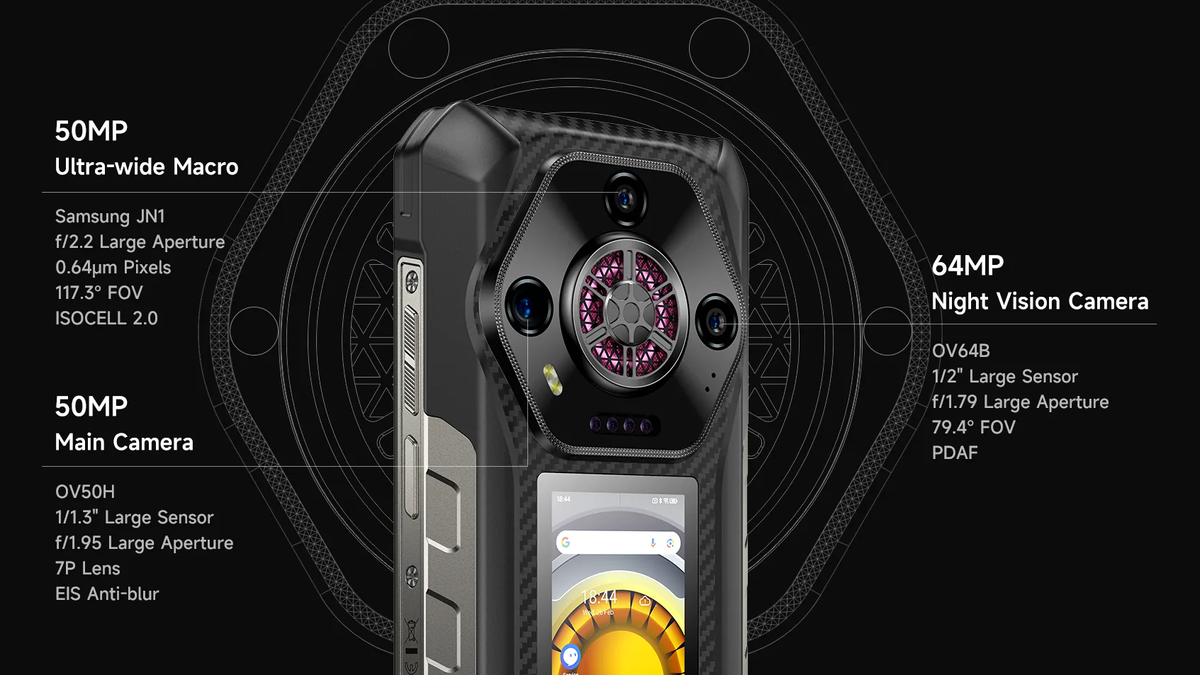 This new phone boasts a night vision camera, two screens, a giant ...