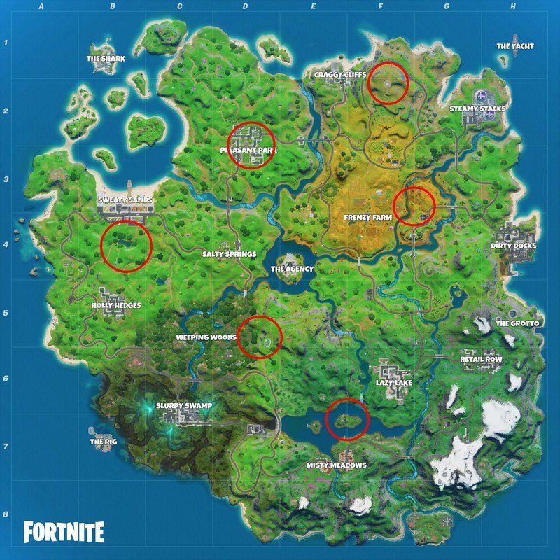 Where to find Safe Houses For Fortnite Chapter 2 - Season 2 Challenges ...