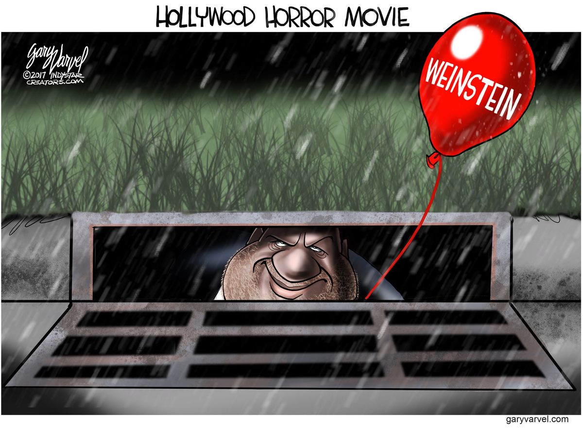 Editorial cartoon U.S. Hollywood horror movie Weinstein It | The Week