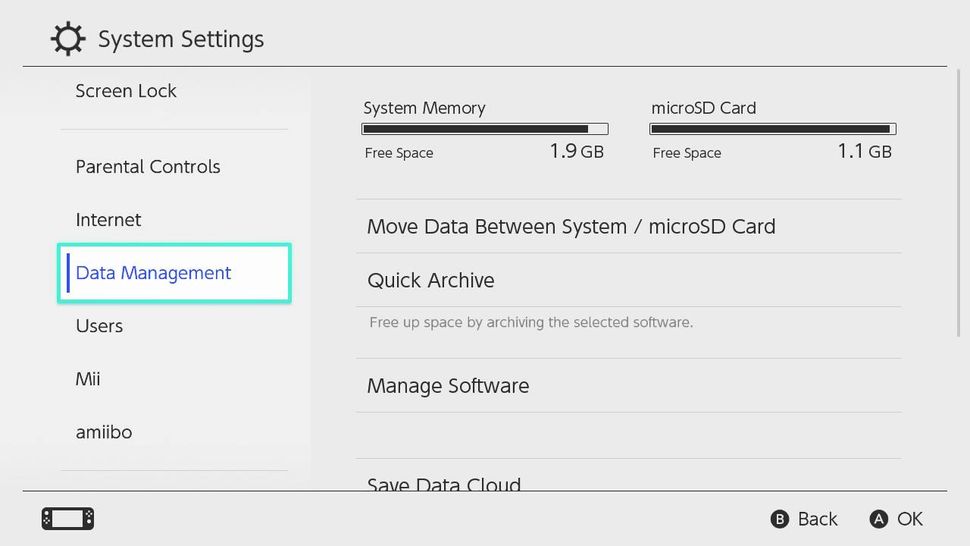 How to transfer game data between internal storage and microSD card on ...