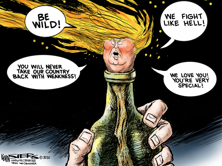 Political Cartoon U.S. Trump Capitol riot | The Week