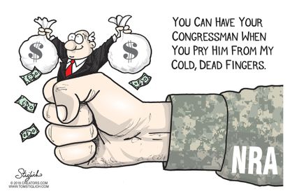 7 scathing cartoons about Congress' subservience to the NRA | The Week