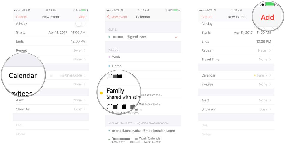 How to use calendars with Family Sharing | iMore