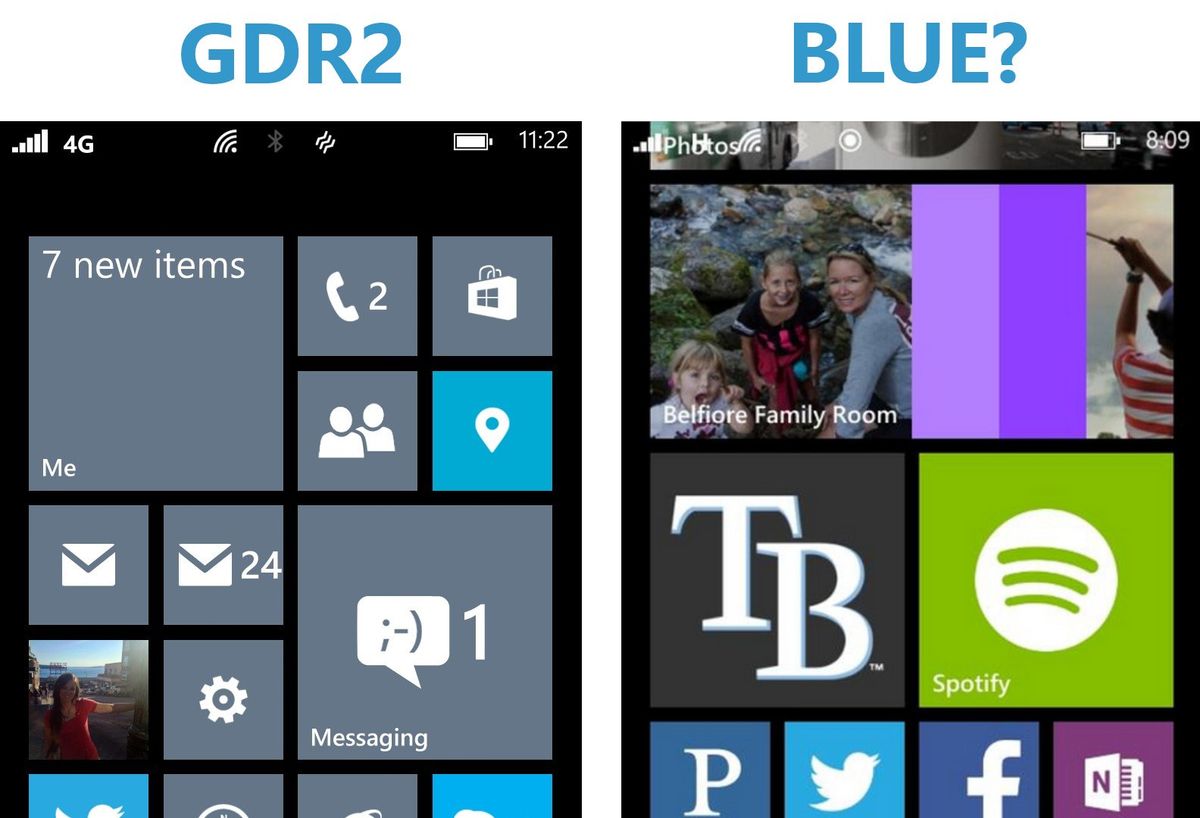 Alleged photo reveals early build of Windows Phone 8.1 Blue ...