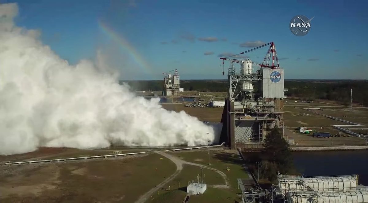 Wow! Rainbow Streaks Over Massive Rocket Engine Test (Video) | Space