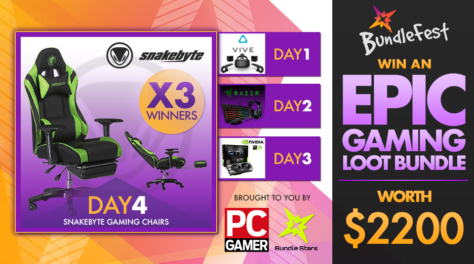 Win a Snakebyte Professional Gaming Chair with Bundle Stars | PC Gamer
