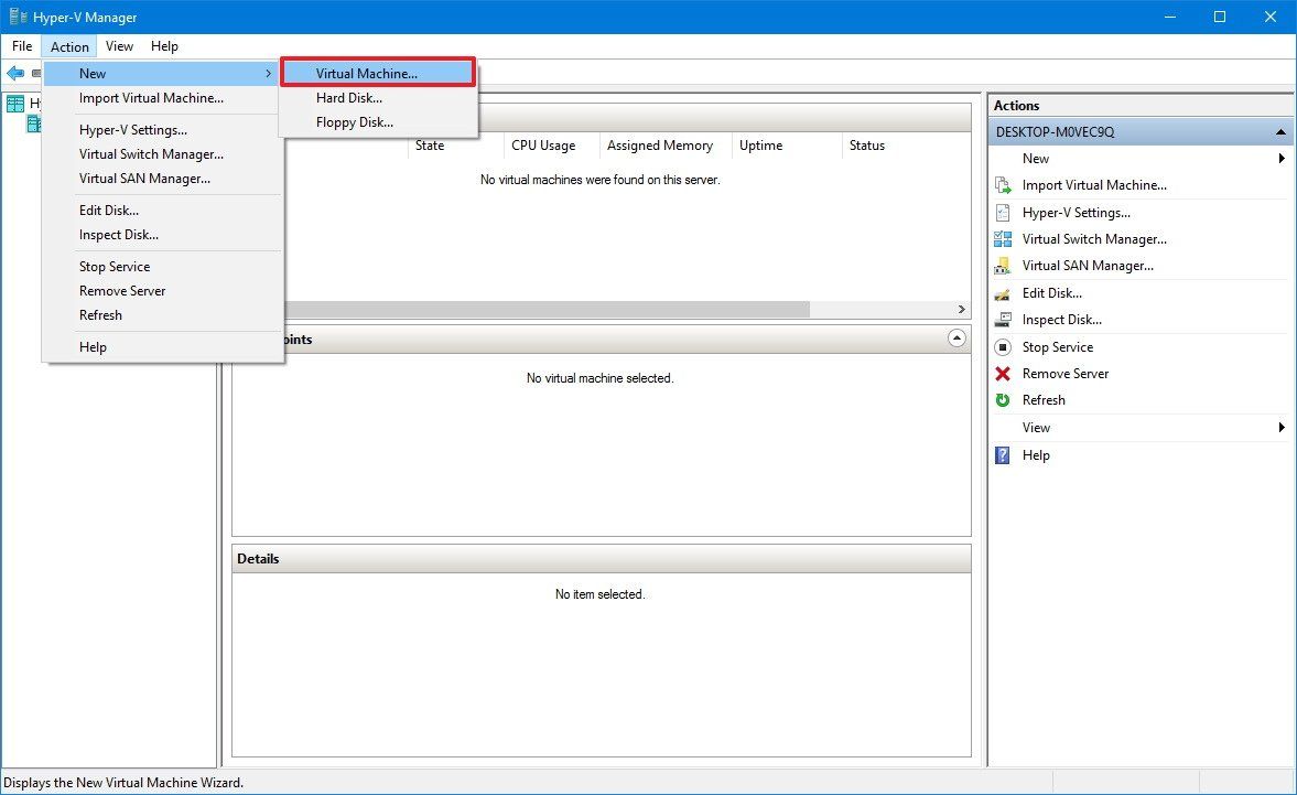 How to create a Linux virtual machine on Windows 10 using Hyper-V ...