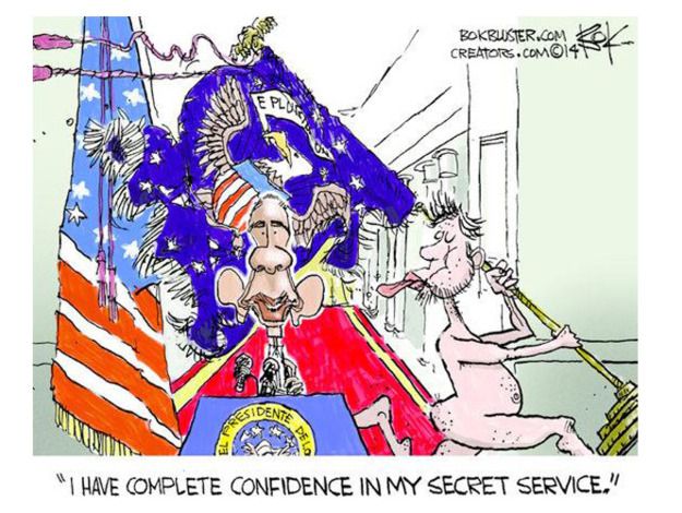 Obama cartoon Secret Service security White House | The Week