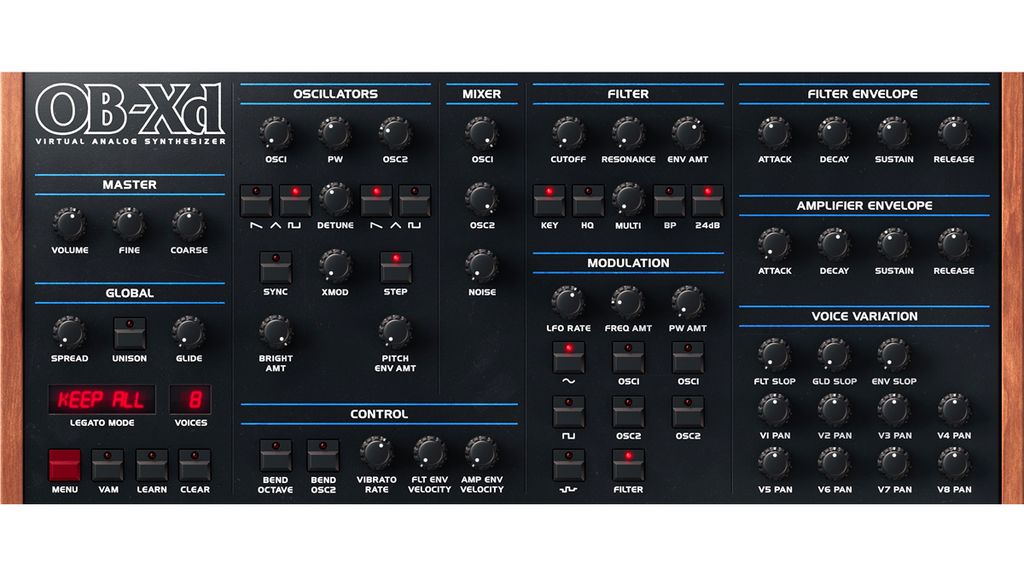 discoDSP’s free OB-Xd VST synth plugin has been updated, and it now ...