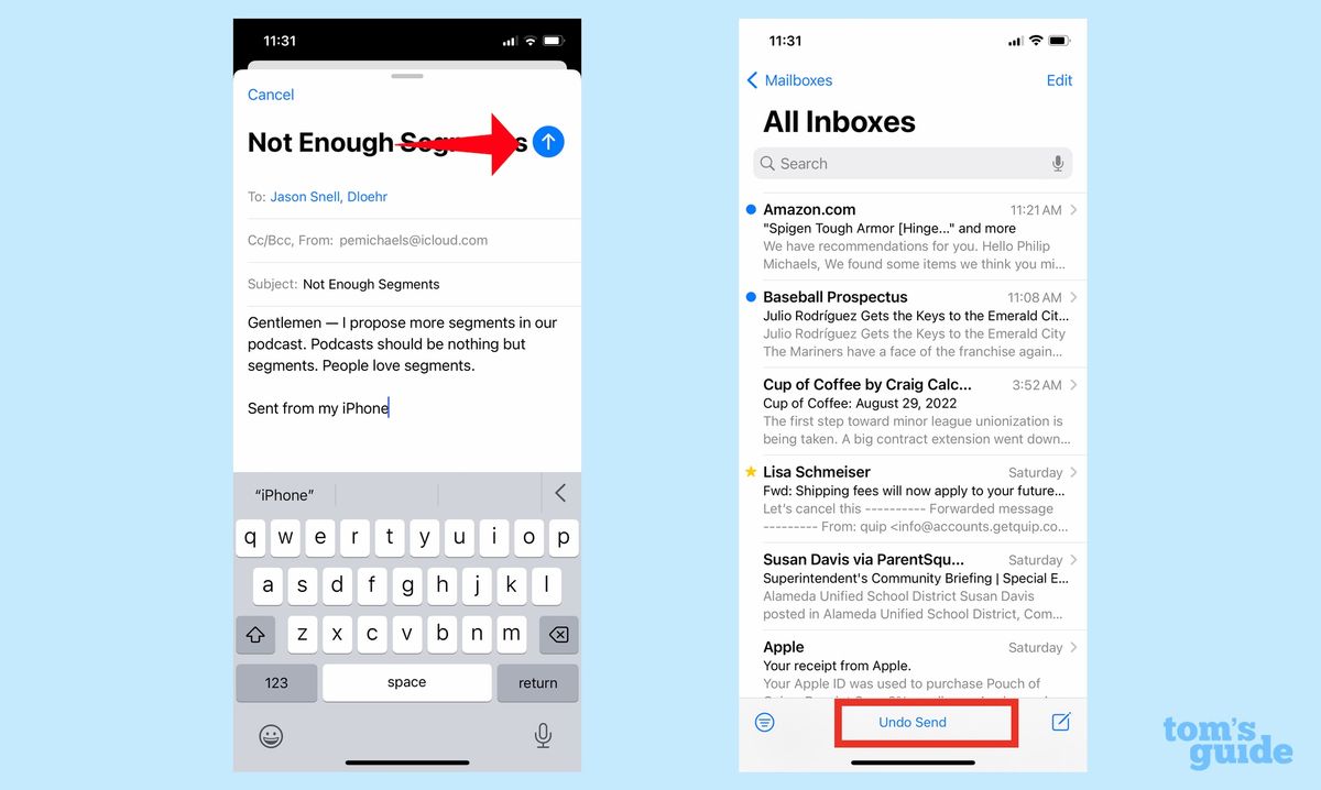 How to unsend an email in iOS 16 Mail | Tom's Guide