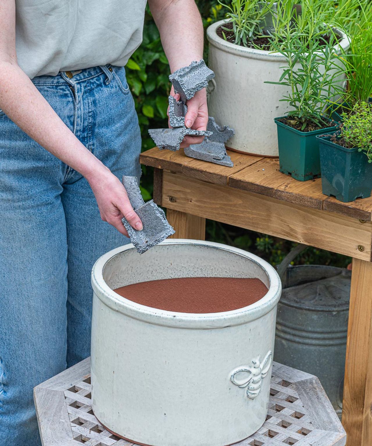 How to plant a herb pot: a step-by-step container display | Gardeningetc