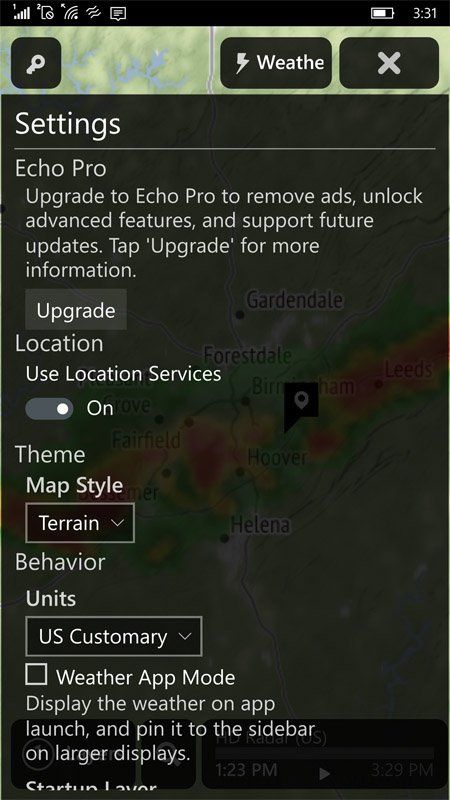 Echo Weather/Radar for Windows 10 keeps close tabs on Mother Nature ...