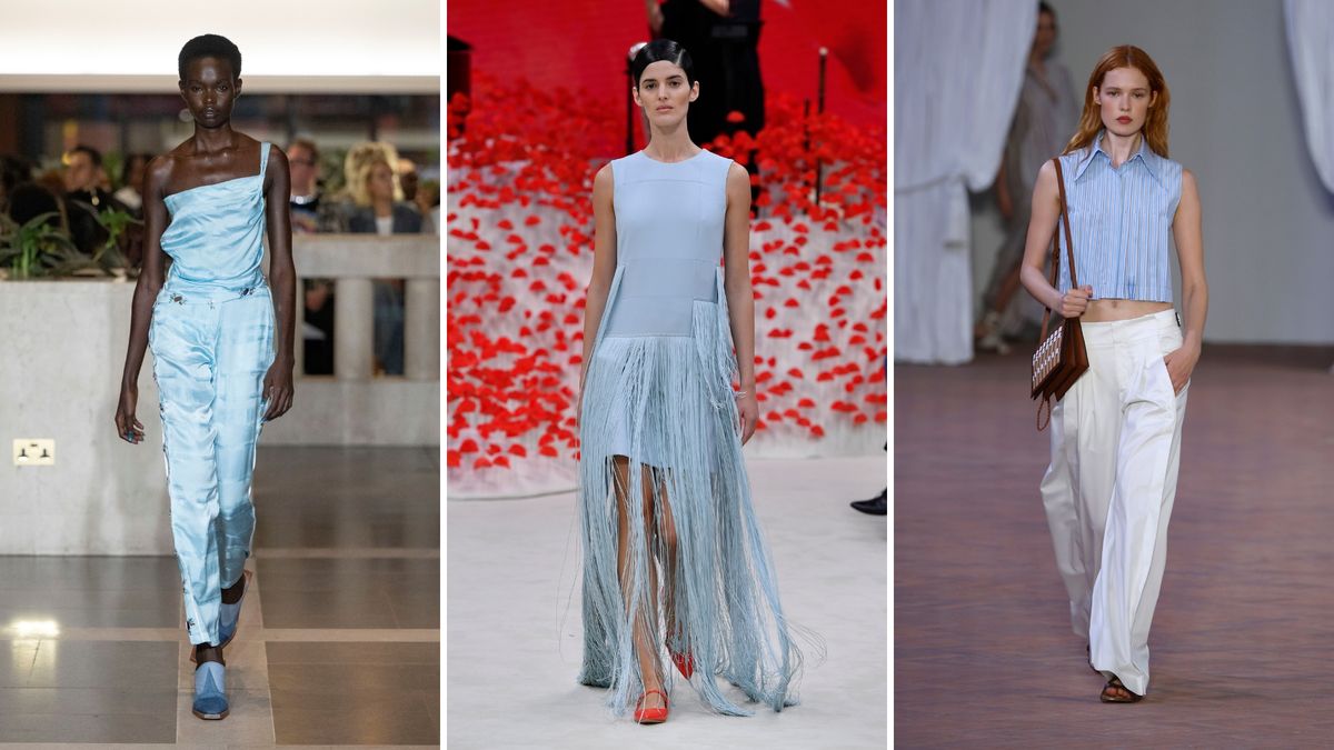 How To Style The Baby Blue Trend | Marie Claire UK