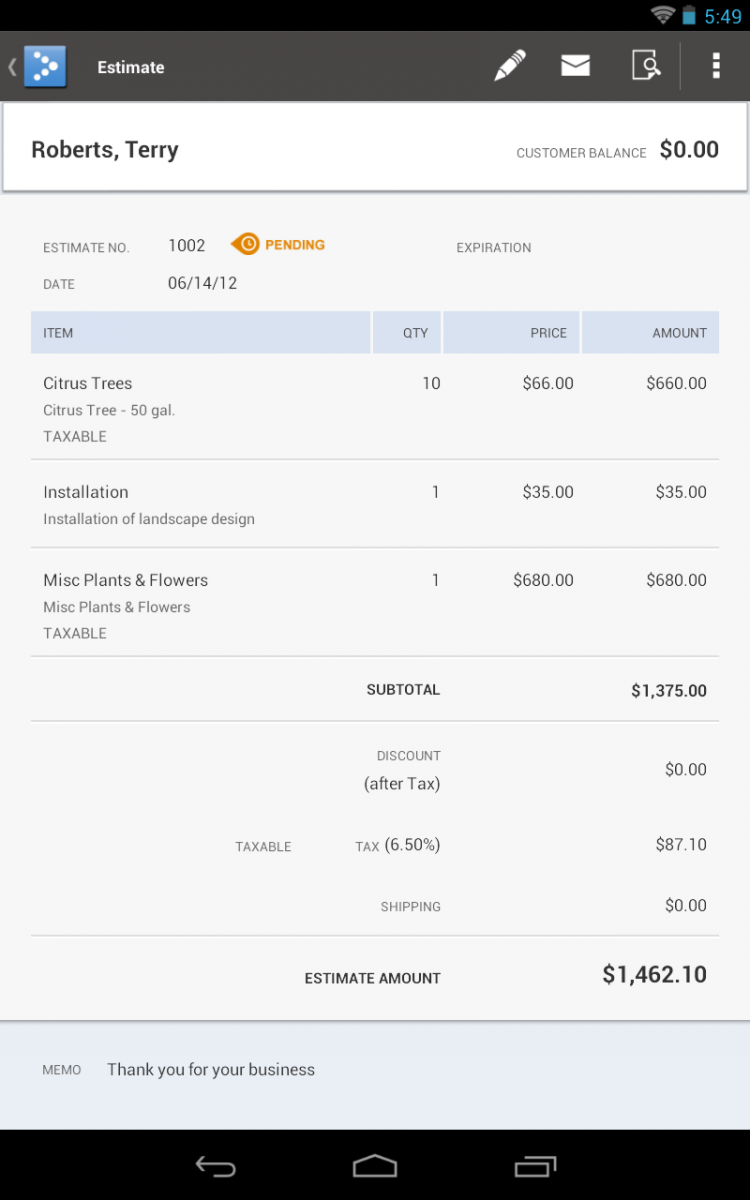 QuickBooks Mobile now fully optimized for Android tablets | Android Central