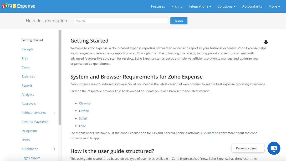 Zoho Expense | TechRadar