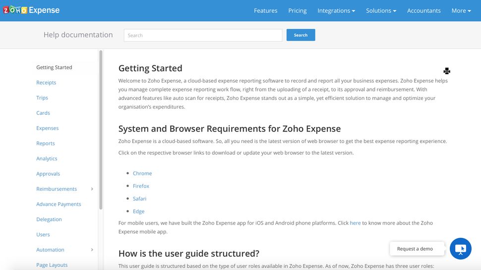 Zoho Expense | TechRadar