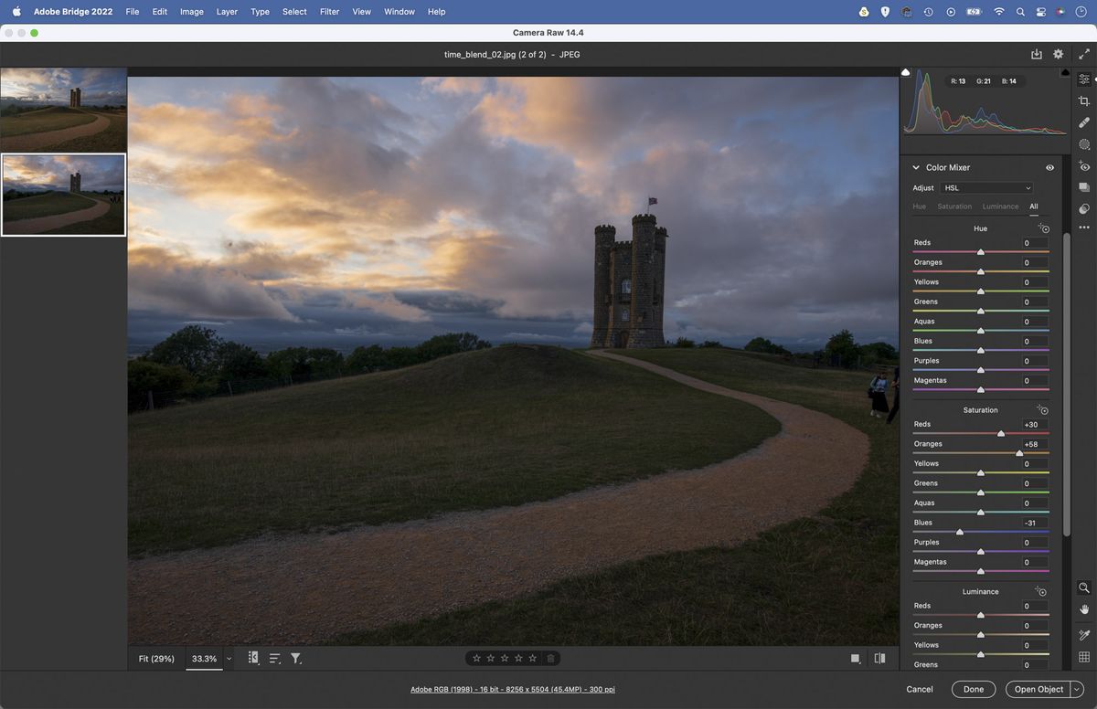 Use time blending to merge the best light in your landscape photography ...