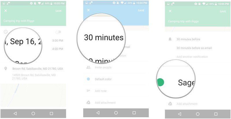 How to add events and reminders to Google Calendar for Android ...