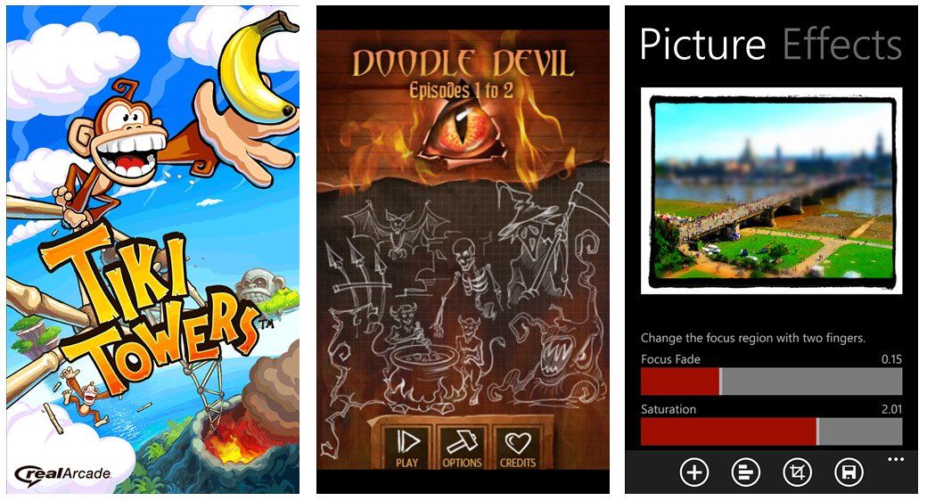 Windows Phone Red Stripe Deals: Tiki Towers, Doodle Devil and Pictures ...