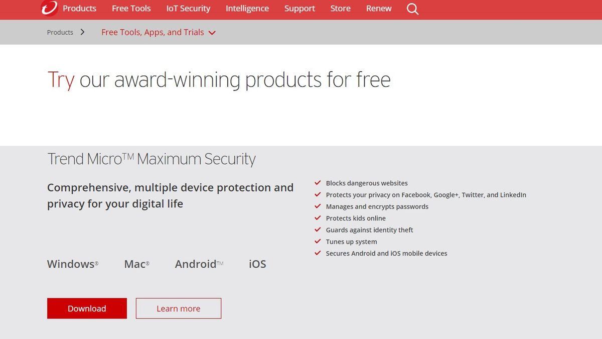 Trend Micro Antivirus+ Security review | Creative Bloq