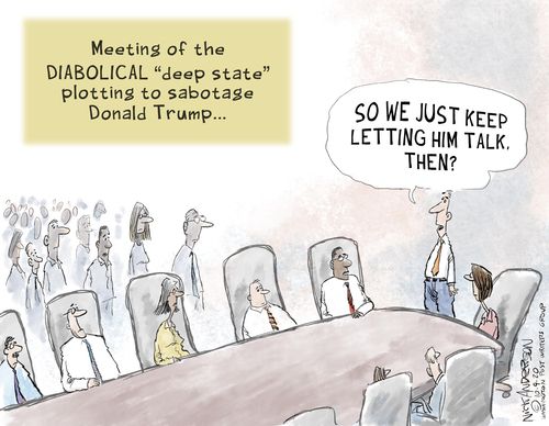 Political Cartoon U.S. Trump deep state | The Week