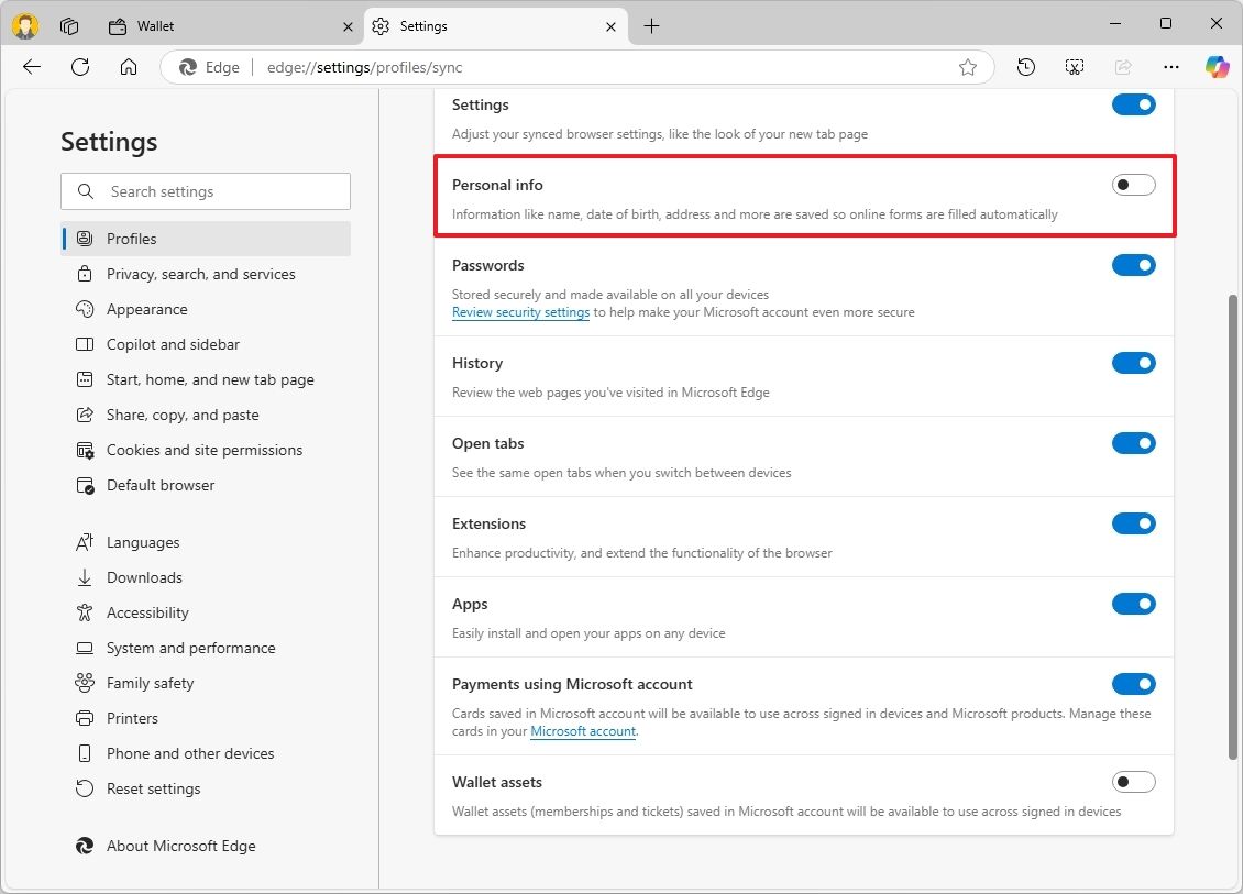 How to configure personal info saved on Microsoft Edge | Windows Central