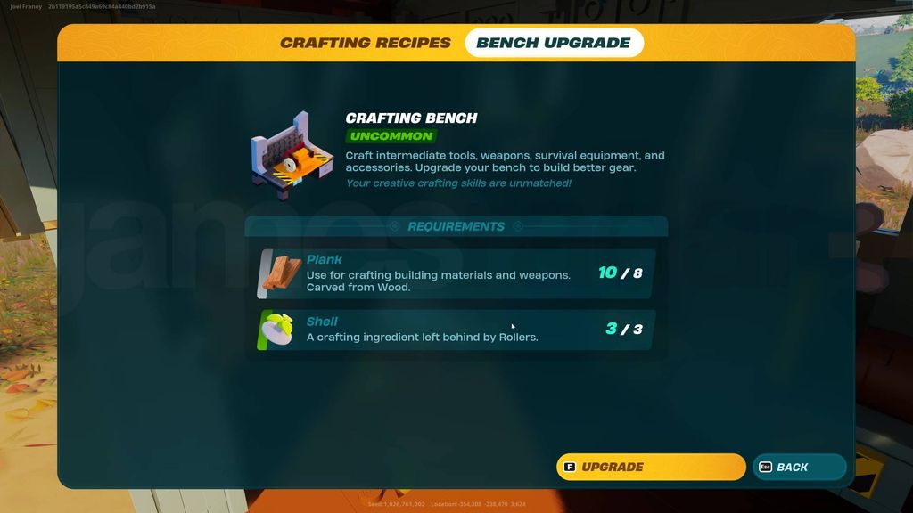 How to upgrade the Crafting Bench in Lego Fortnite | GamesRadar+