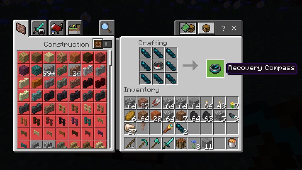How to make a Minecraft recovery compass and use it | GamesRadar+