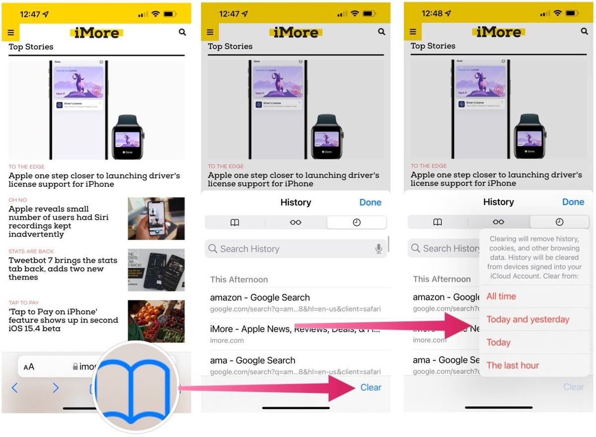 How to view and clear your browsing history in Safari on iPhone or iPad ...
