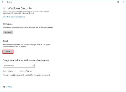 How to reset the Windows Security app to fix problems on Windows 11 and ...