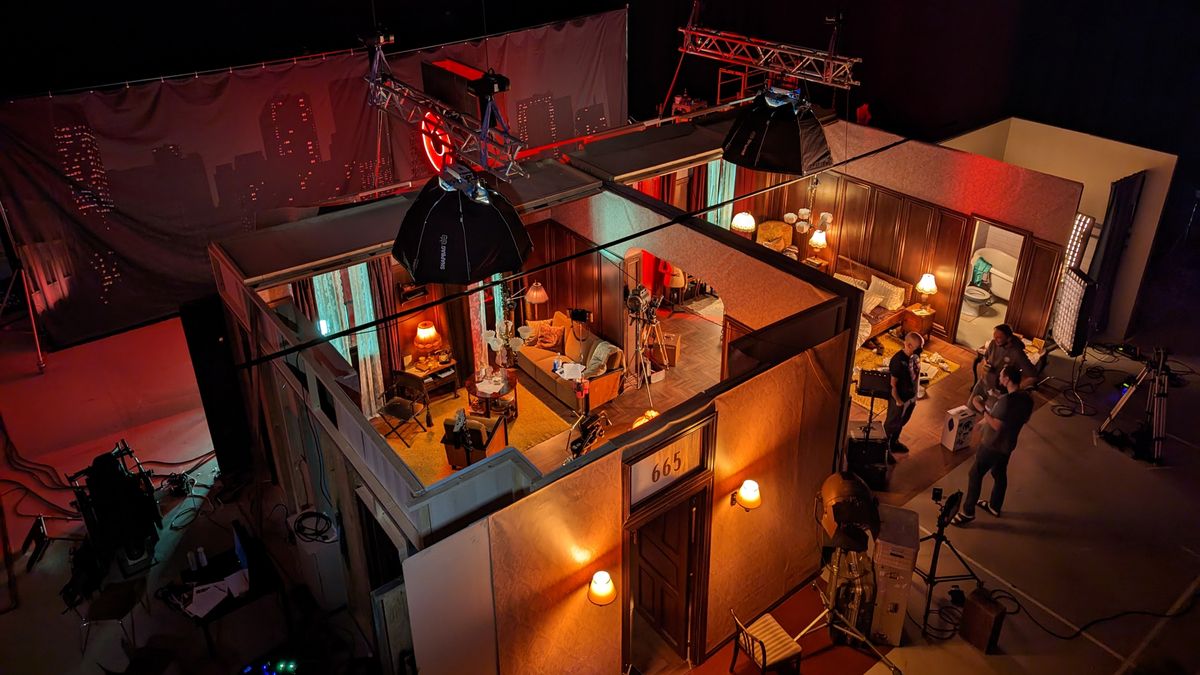 I visited the Alan Wake 2 live-action set and it blew my tiny mind ...