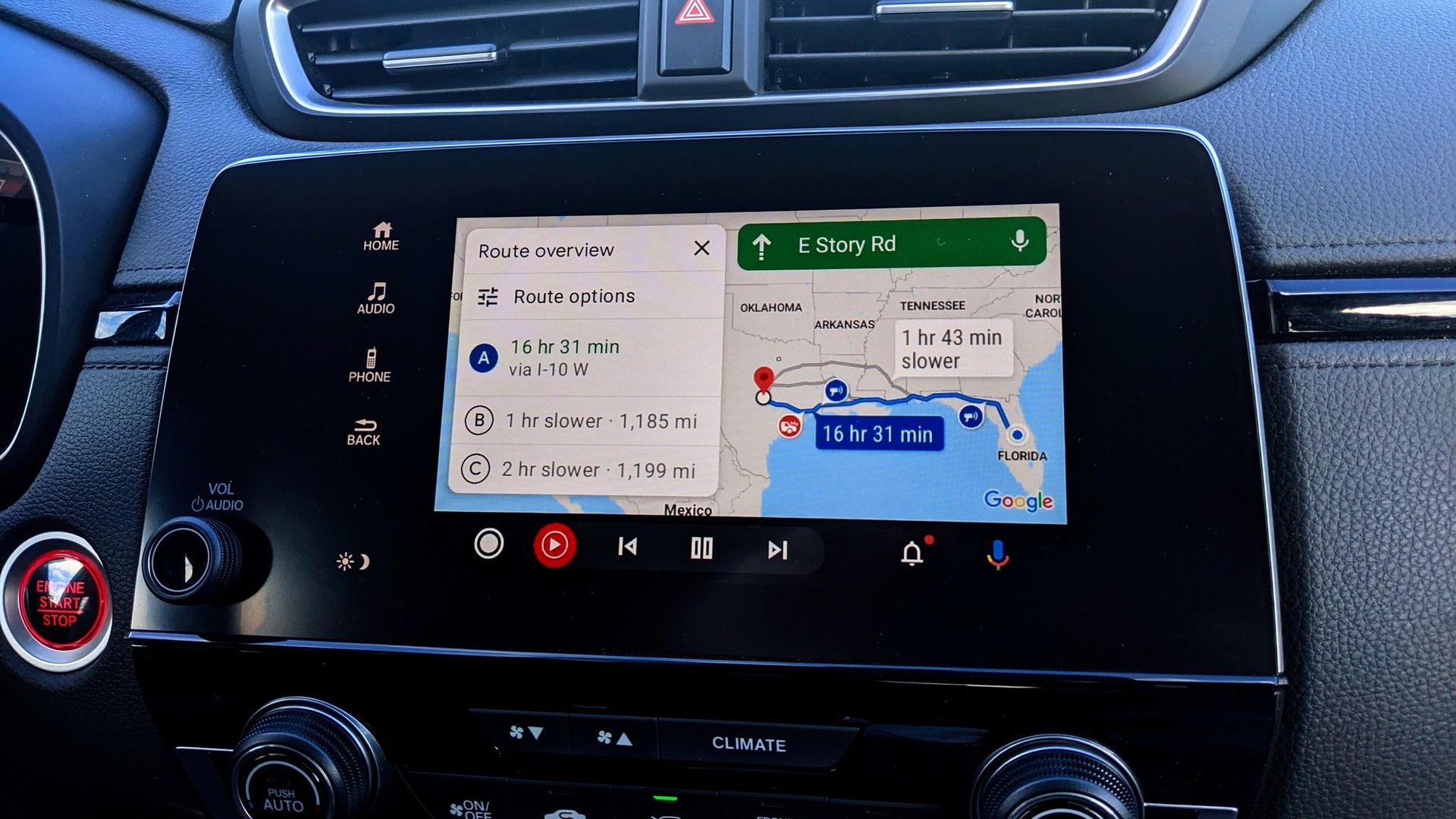 An Android Auto UI tweak centers the Google Maps arrow, frustrating ...