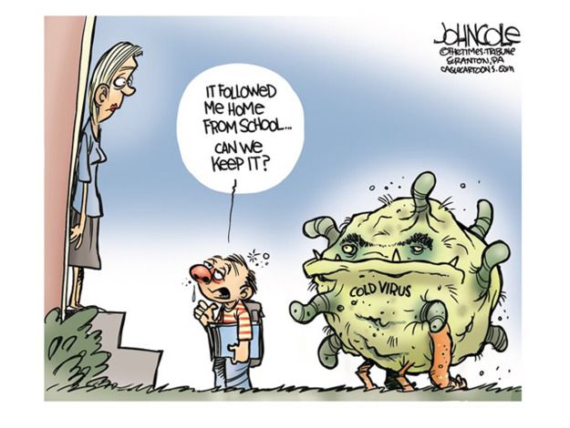 Editorial cartoon education health flu | The Week