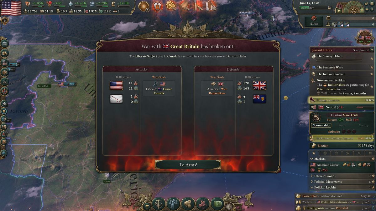 I did Liberation Day tariffs in Victoria 3, and it all went well until ...