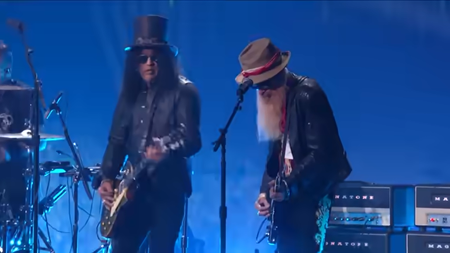Watch Slash and ZZ Top’s Billy Gibbons play Sweet Home Alabama at star ...