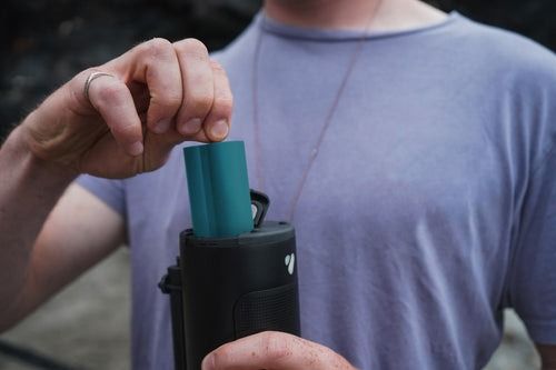 This Bluetooth speaker has swappable battery packs to keep the party ...
