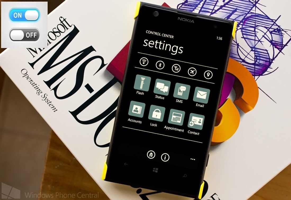 Control Center, easy access to your Windows Phone settings | Windows ...