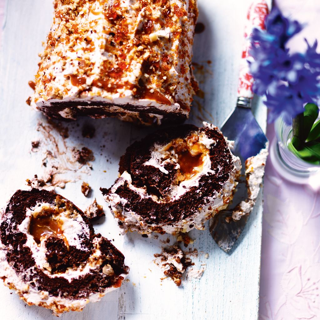 Salted Caramel Roulade | Dessert Recipes | Woman & Home