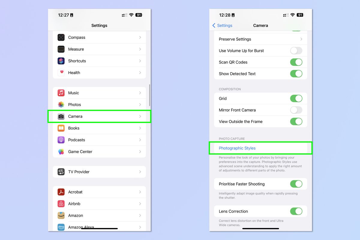 How to set Photographic Styles on iPhone | Tom's Guide