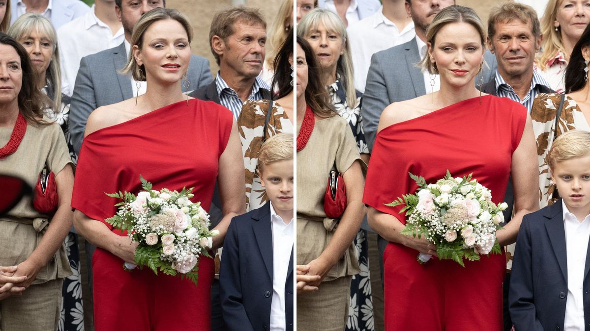 Princess Charlene’s poppy red jumpsuit is a must-have shade | Woman & Home